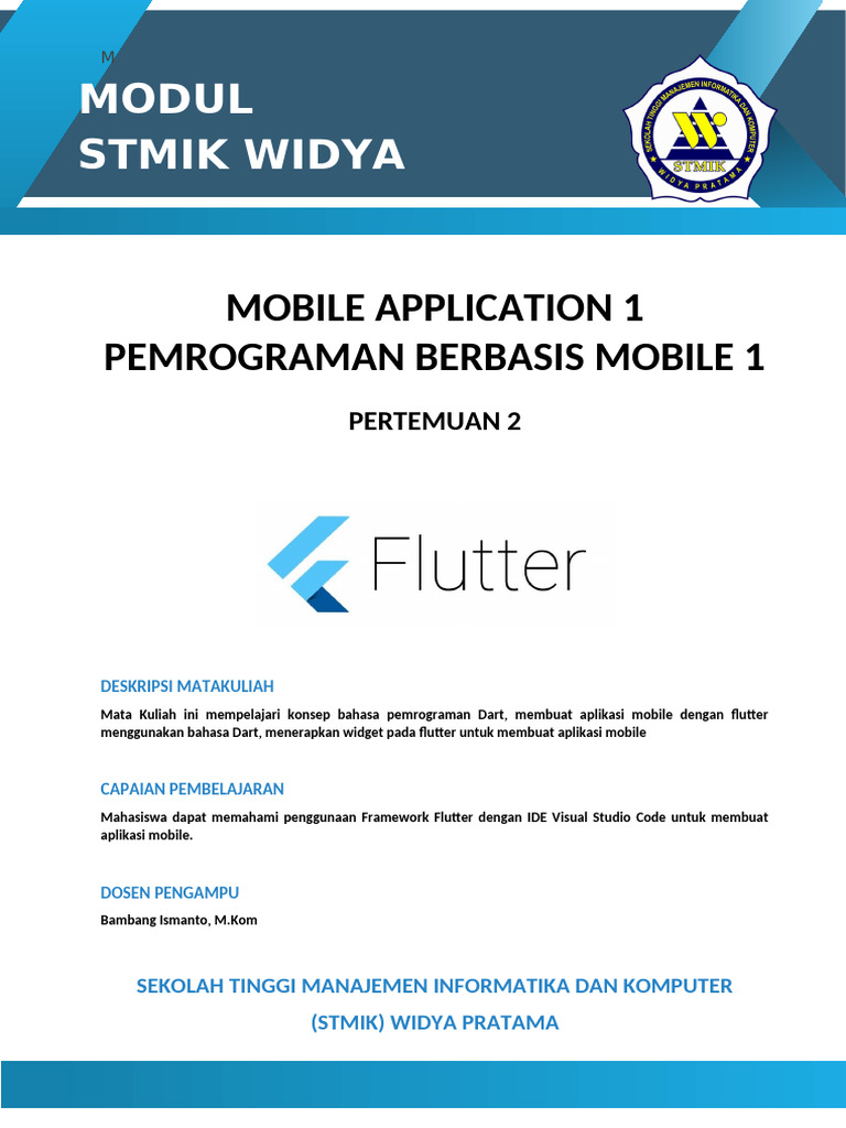 Modul Pertemuan 2 | PDF