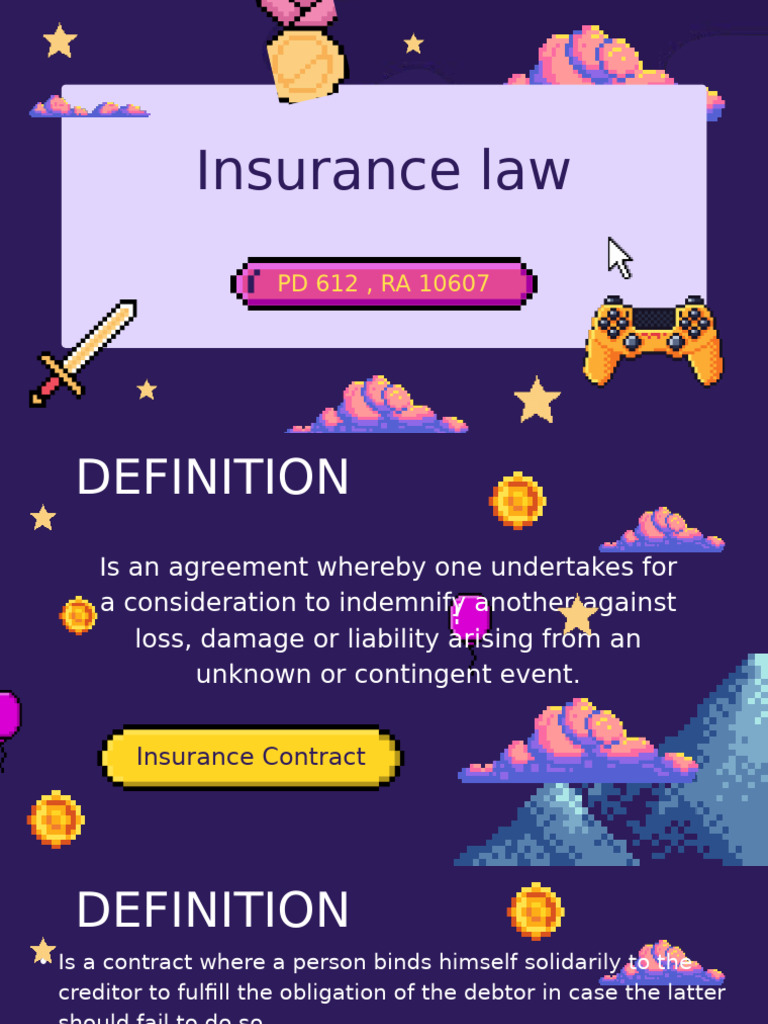 Insurance Law | PDF | Insurance | Indemnity