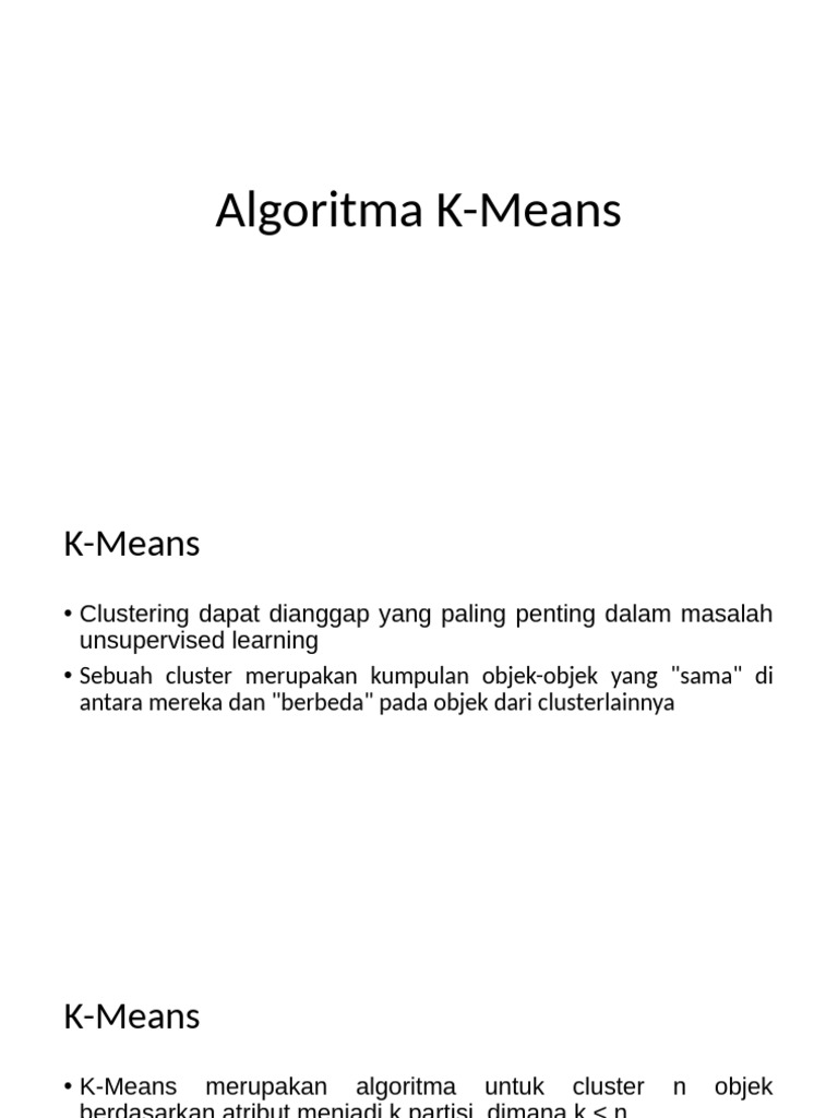 Pertemuan 12-Algoritma K-Means | PDF