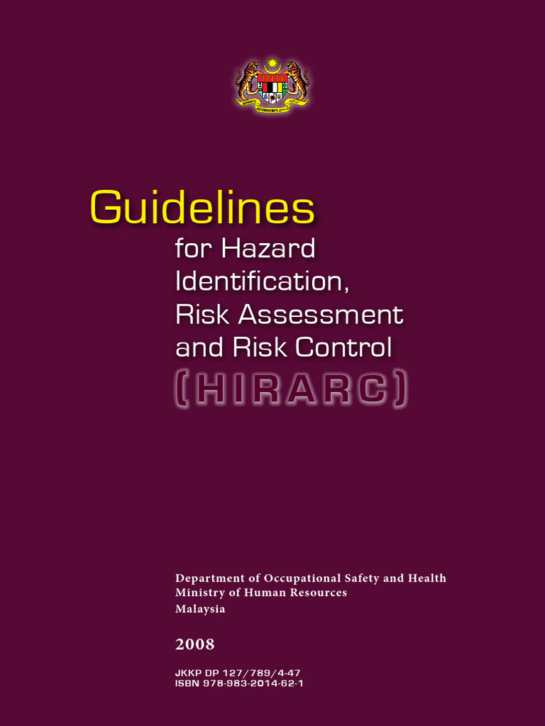 DOSH HIRARC Guidelines 2008 Feb2012 | PDF | Risk | Hazards