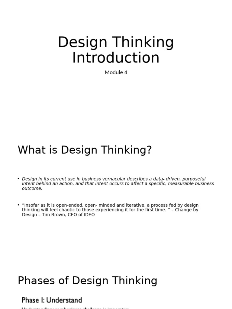 1-Design Thinking Intro | PDF