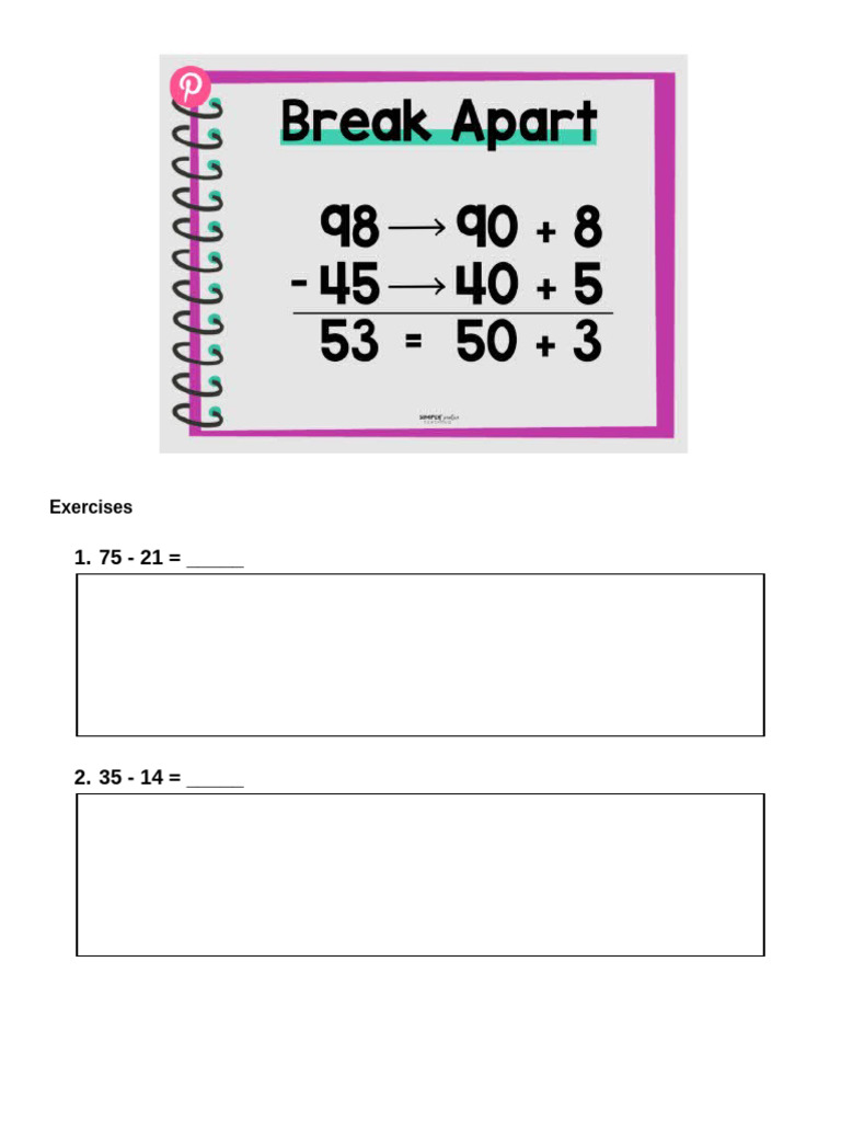 Decomposition Subtraction | PDF