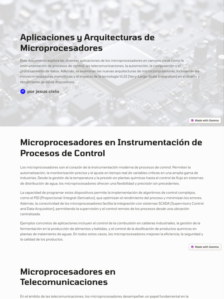 Aplicaciones-y-Arquitecturas-de-Microprocesadores | PDF | Microprocesador | Circuito integrado