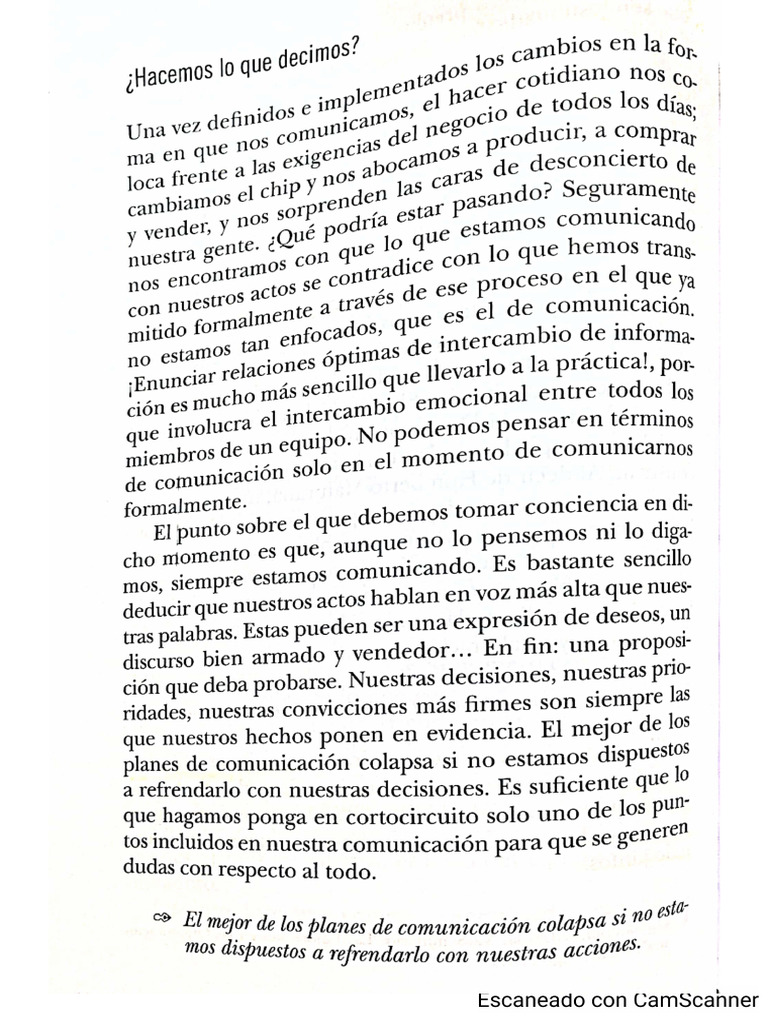 El Hacer y El Decir | PDF