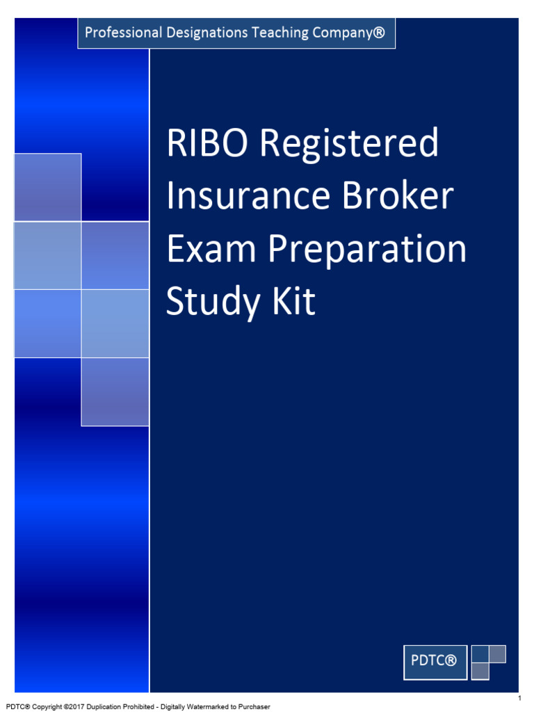 Study Kit | PDF | Insurance | Copyright Infringement