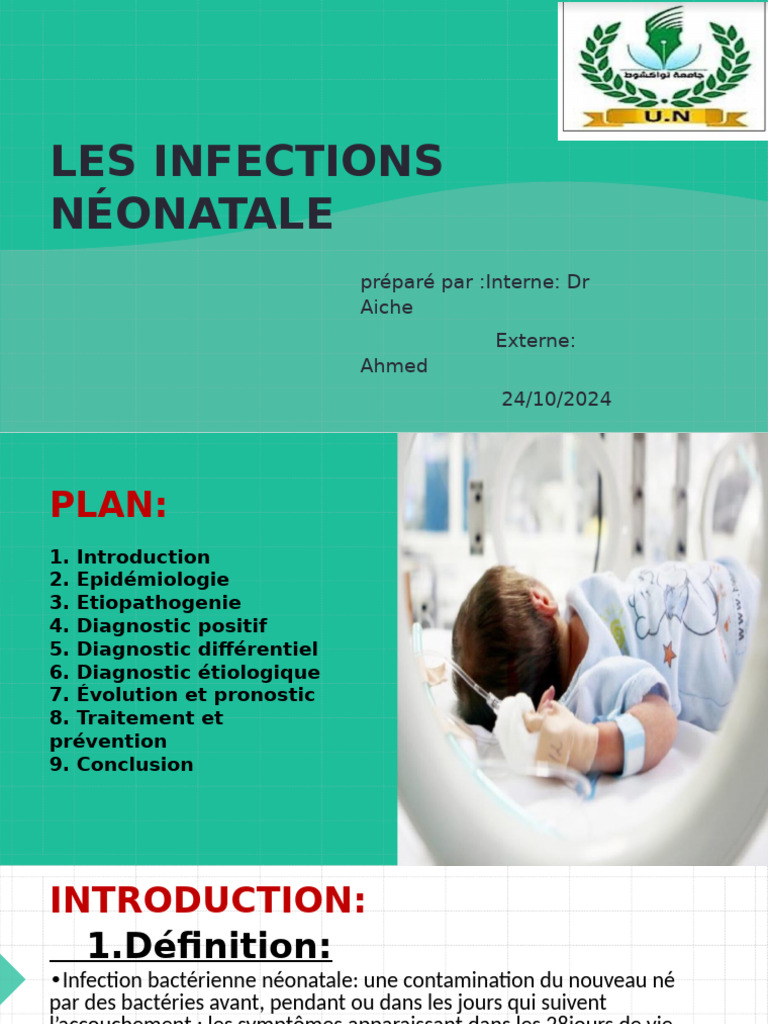 Infections Néonatales : Diagnostic et Traitement | PDF | Infection | Spécialités médicales