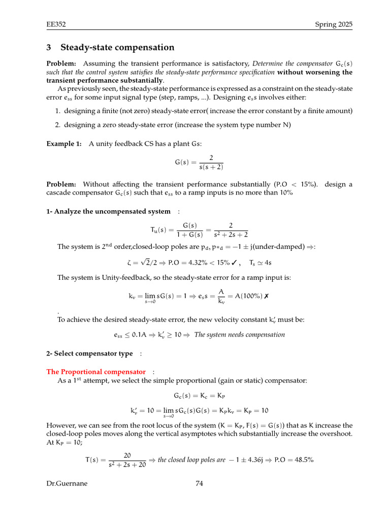 EE352 Lec13 | PDF | Feedback | Electrical Engineering