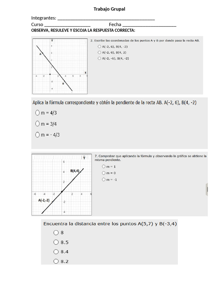Trabajo Grupal 1ro Mate | PDF