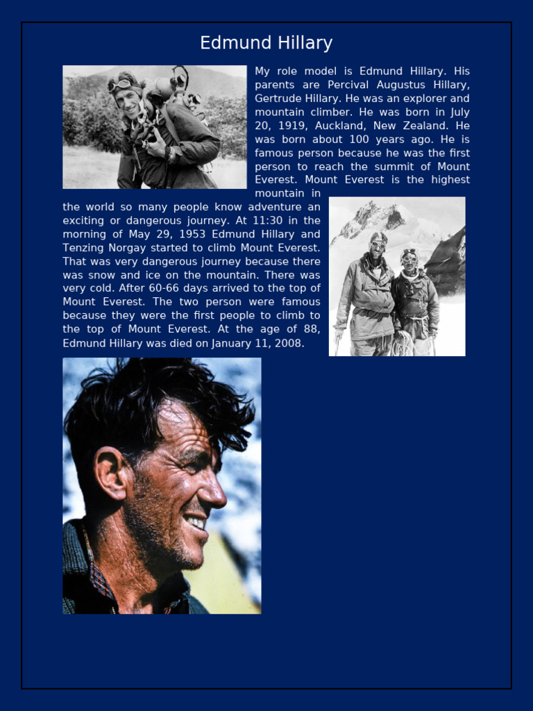 Edmund Hillary 4 | PDF