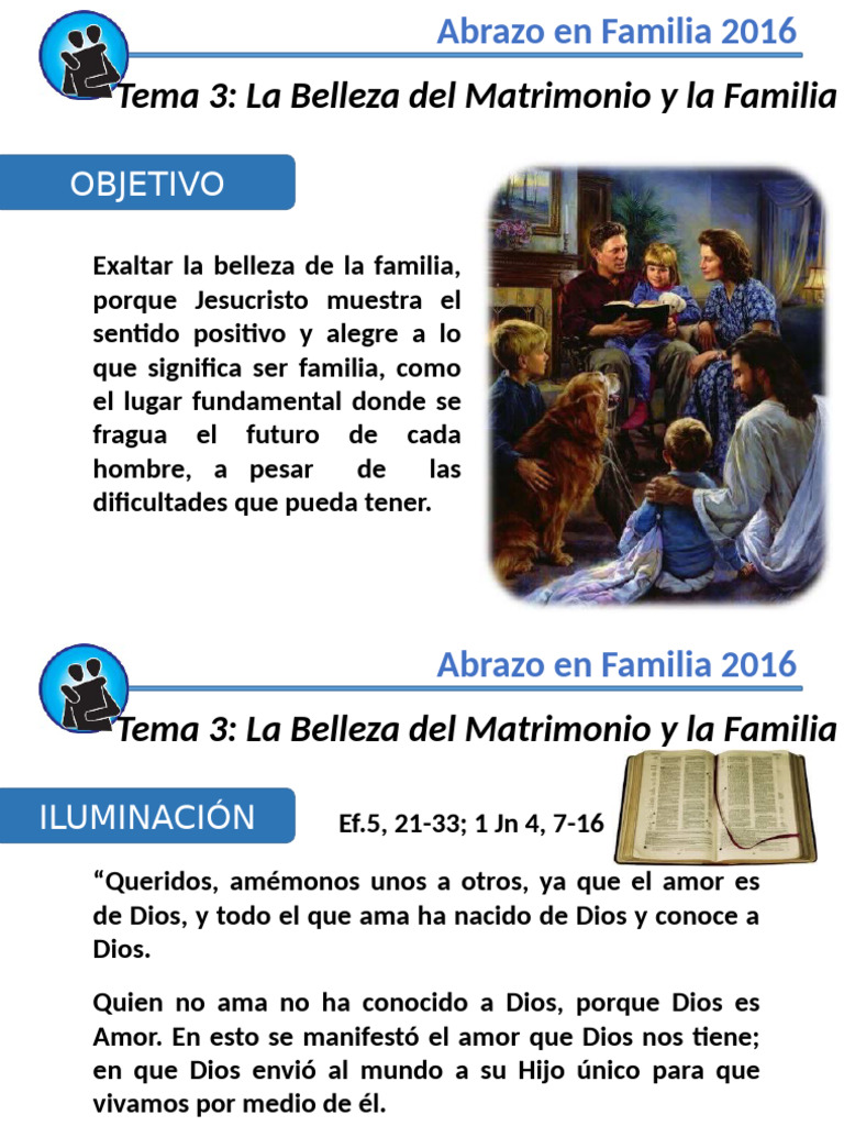Tema 3-La Belleza Del Matrimonio y La Familia | PDF | Amor | Matrimonio