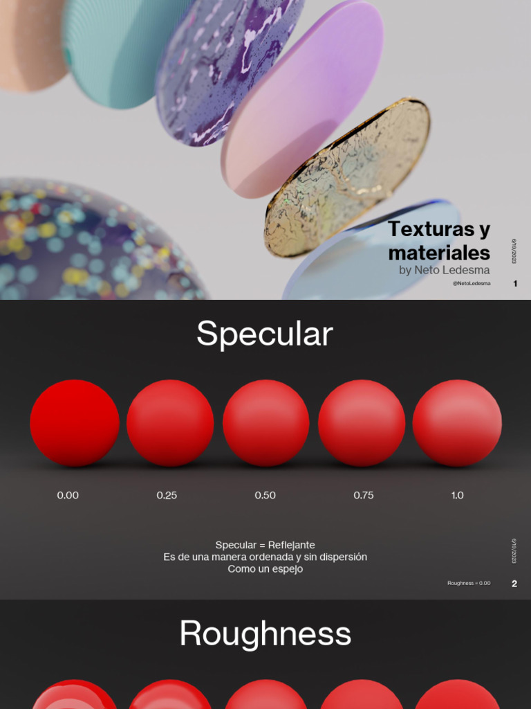 Texturas y Materiales en 3D | PDF | Olas | Radiación