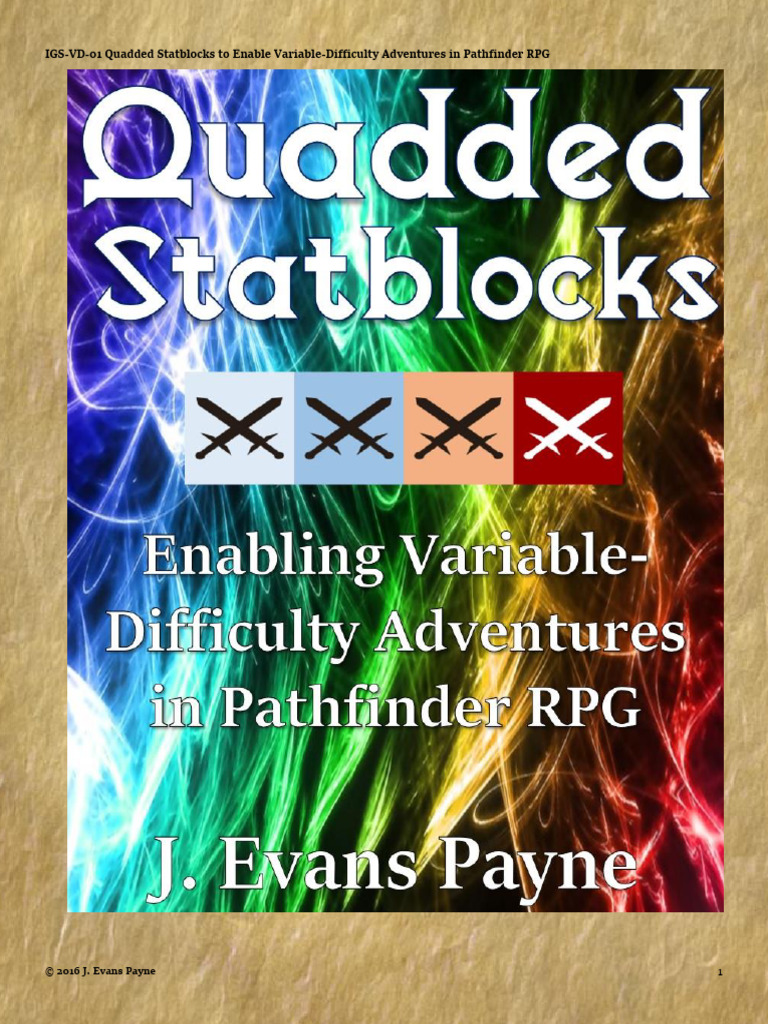 Quadded_Statblocks_Pathfinder | PDF | Storytelling | Role Playing