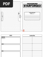 Ironsworn Character Sheet Template | PDF