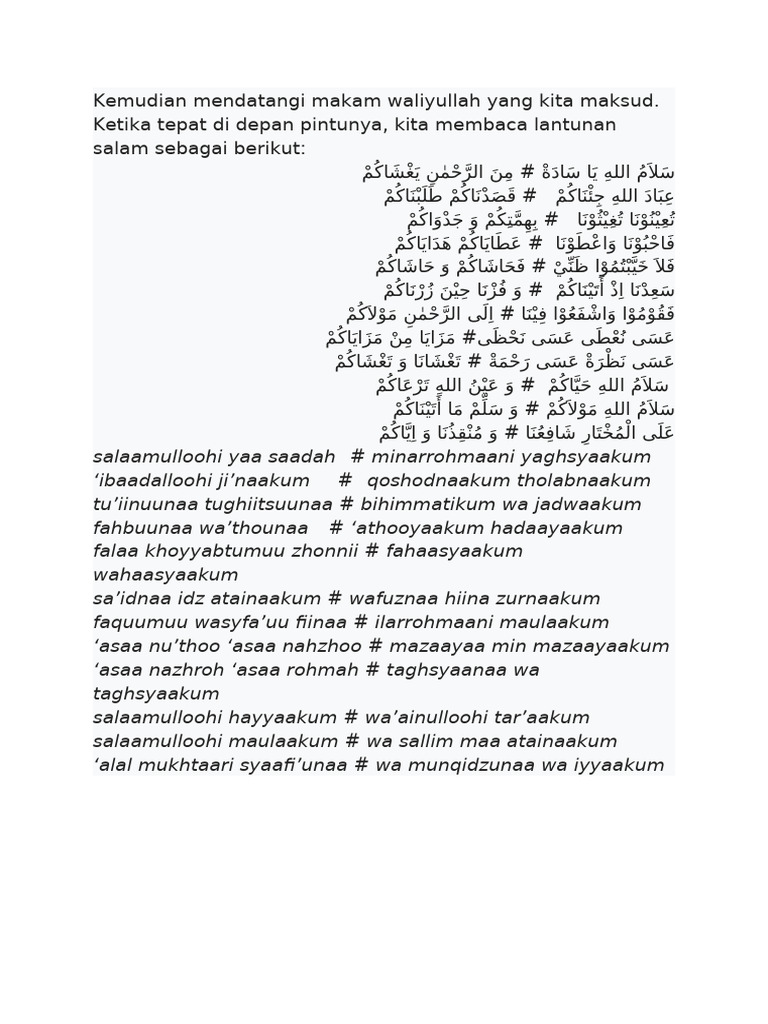 Salam Waliyullah | PDF