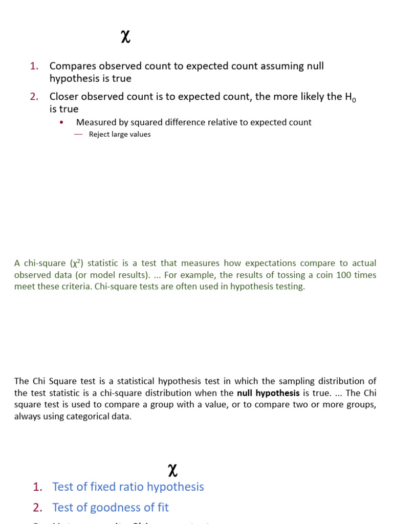 Understanding Chi-Square Tests | PDF | Chi Squared Test | Applied ...
