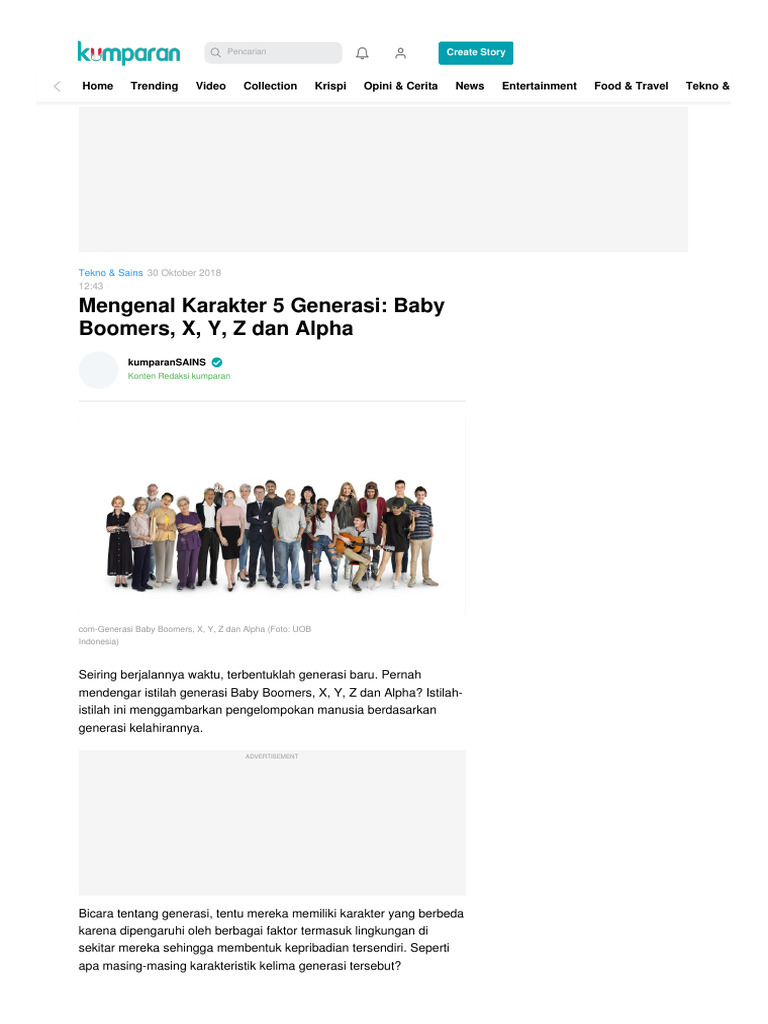 Mengenal Karakter 5 Generasi - Baby - Boomers | PDF