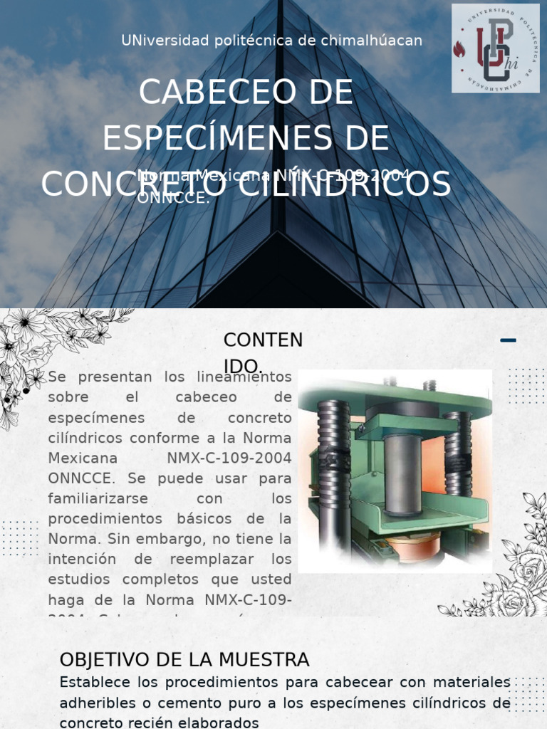 Cabeceo de Especimenes de Concreto Cilindricos | PDF | Hormigón ...