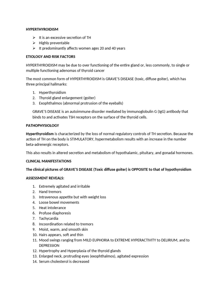 Hyperthyroid Is M | PDF