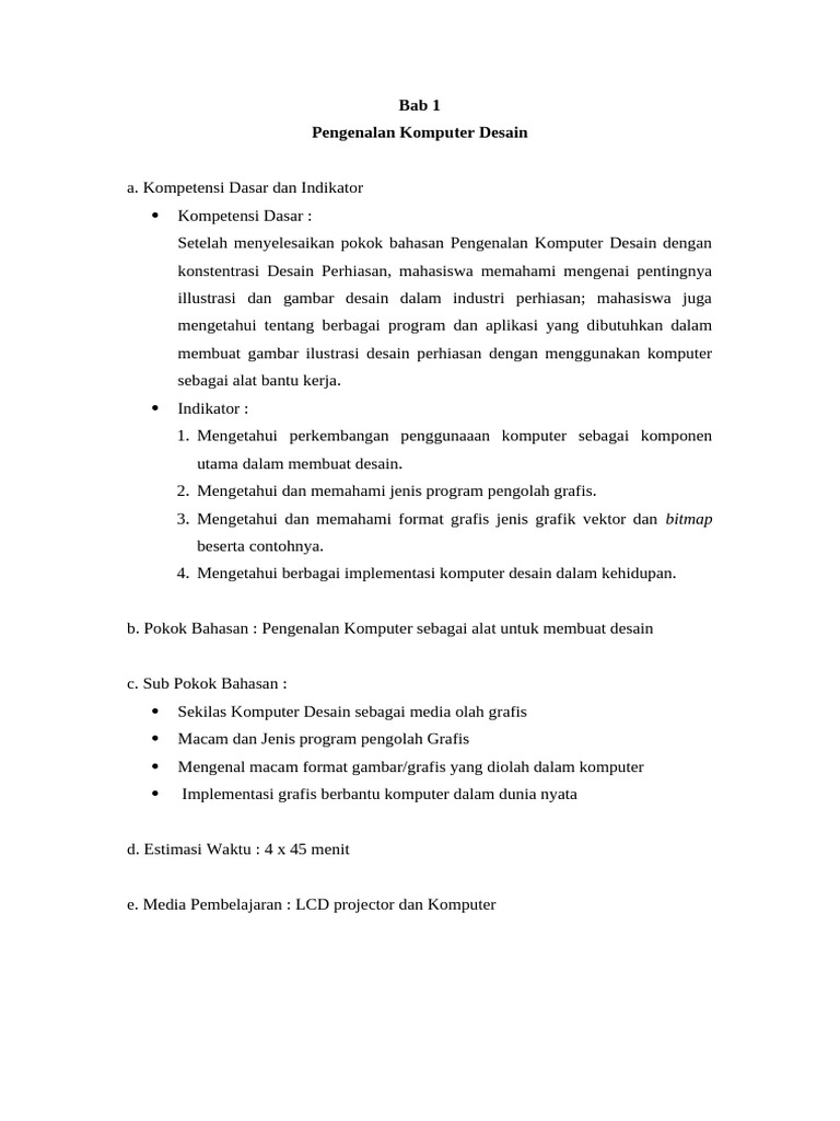 Modul Pengenalan Komputer Design | PDF