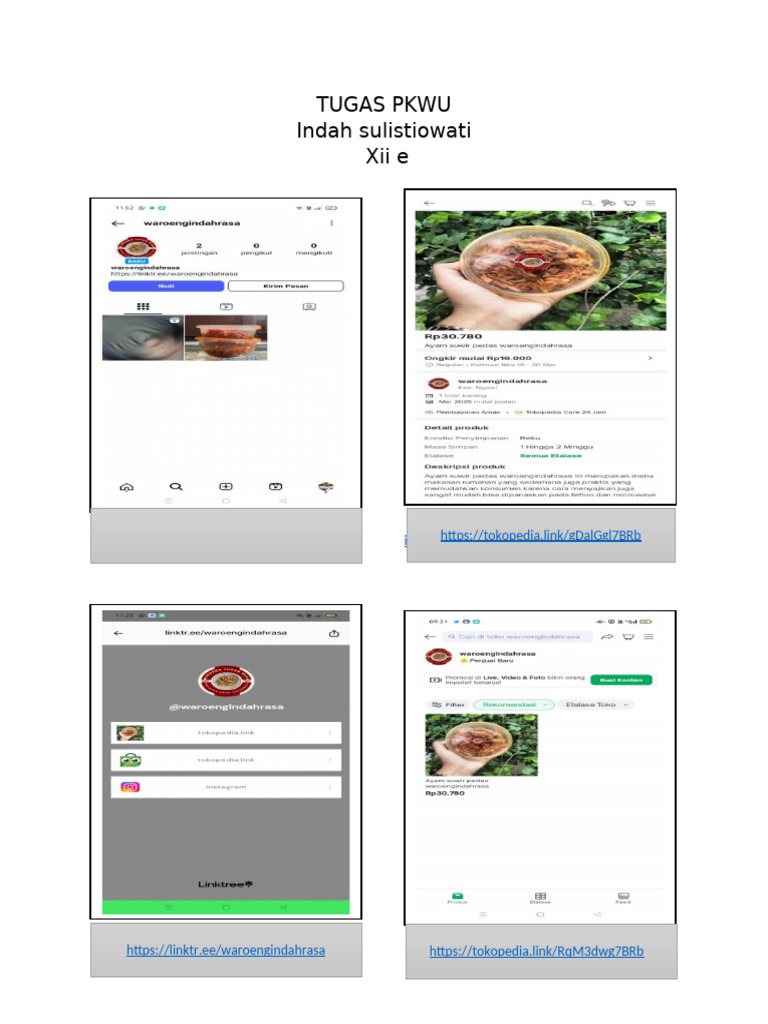 TUGAS PKWU Indah 1 | PDF