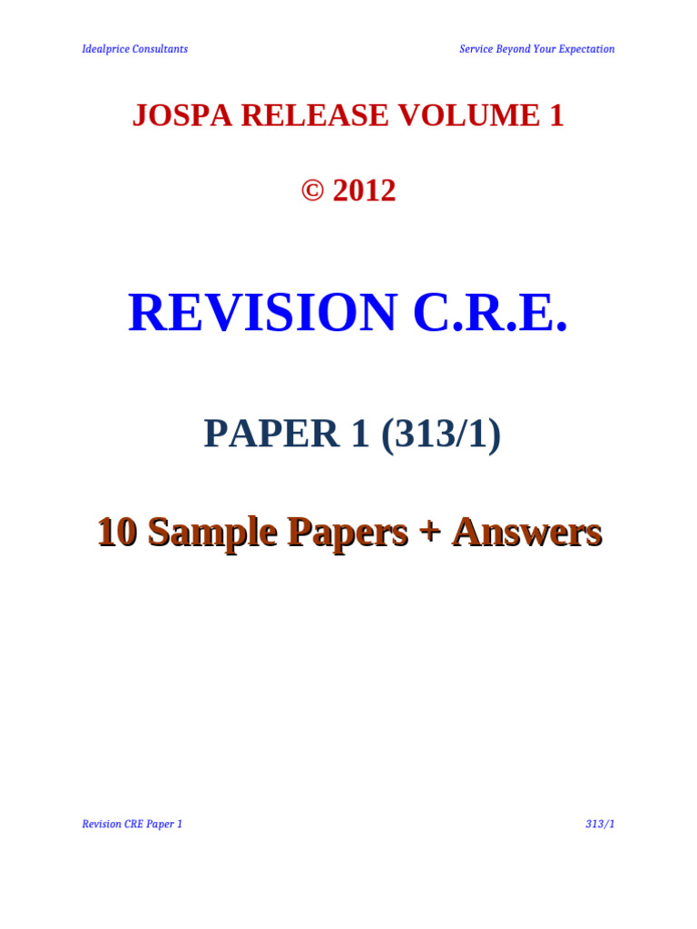 Cre rev Q pp1 | PDF | Yahweh | The Exodus