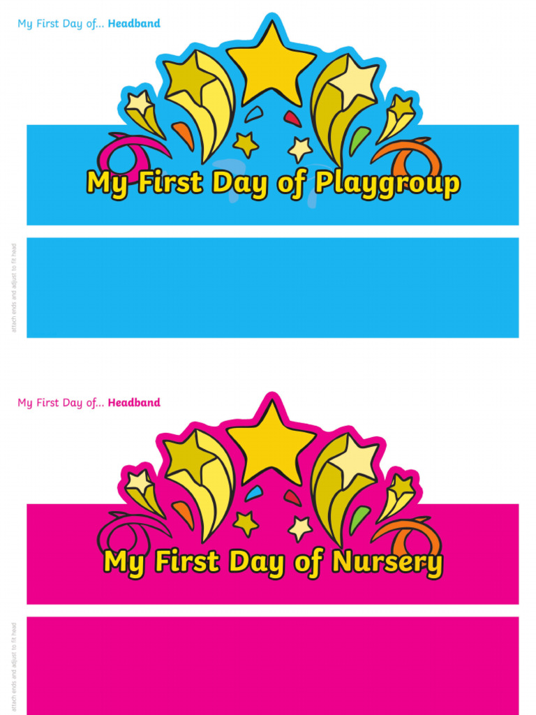 CfE-M-007-My-First-Day-of-School-Headbands | PDF