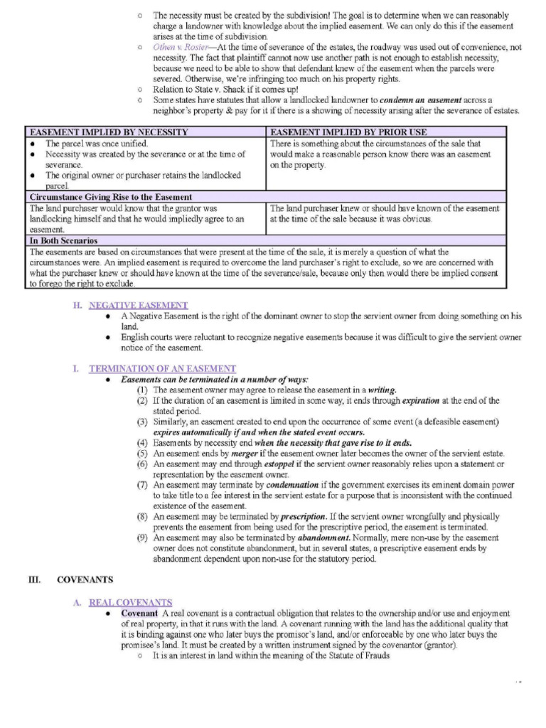 Real Property Outline 2 | PDF