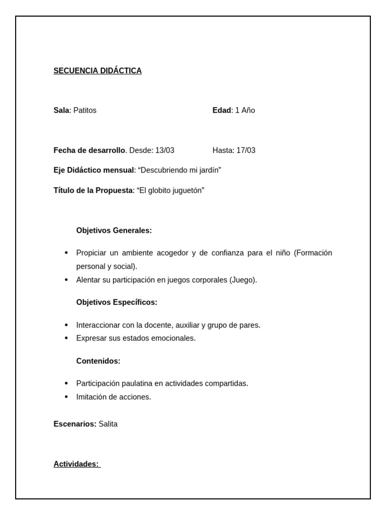 2 Marzo Sala Patitos | PDF