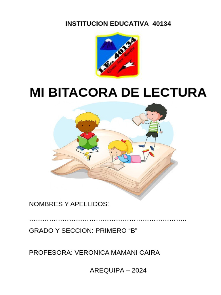 Mi Bitácora de Lectura - Primer Grado | PDF
