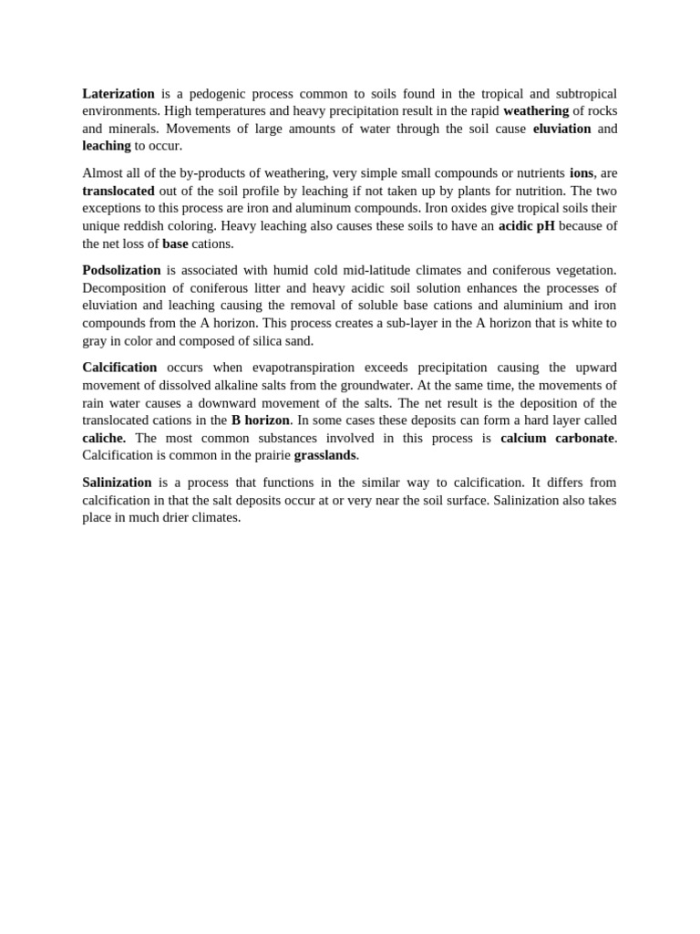 Understanding Laterization in Soils | PDF