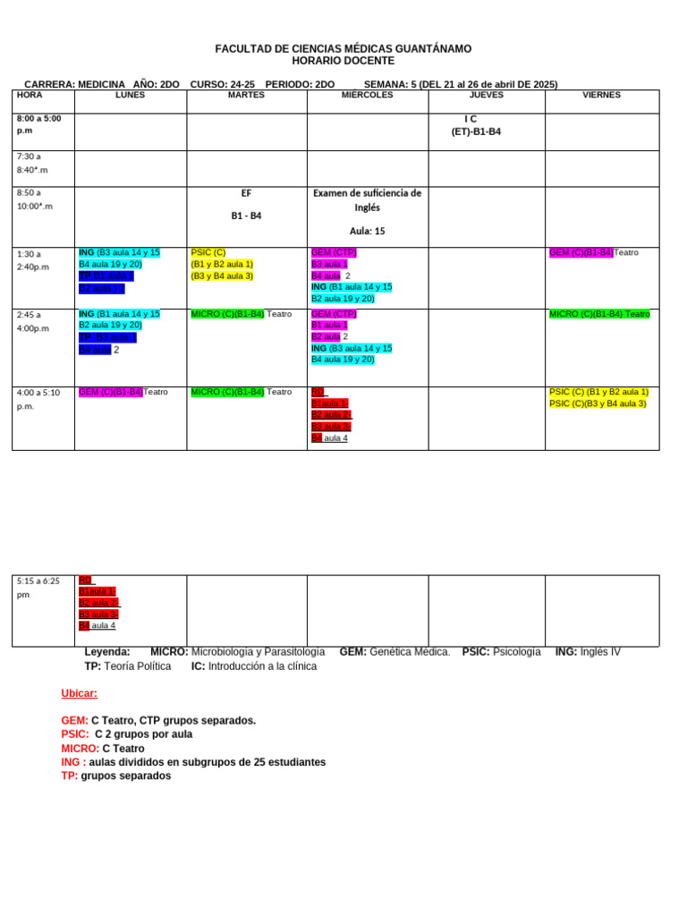 MEDICINA 2DO sem 5 | PDF | Biología | Medicina