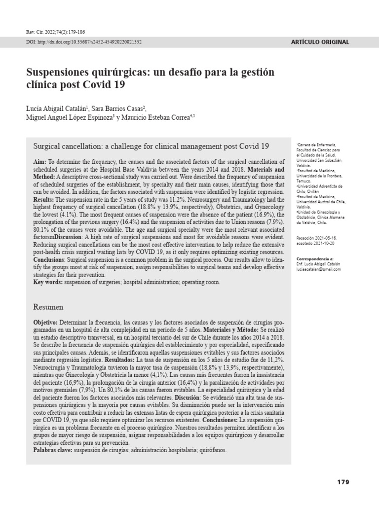 Sangramiento Profuso | PDF | Estadísticas | Medicina