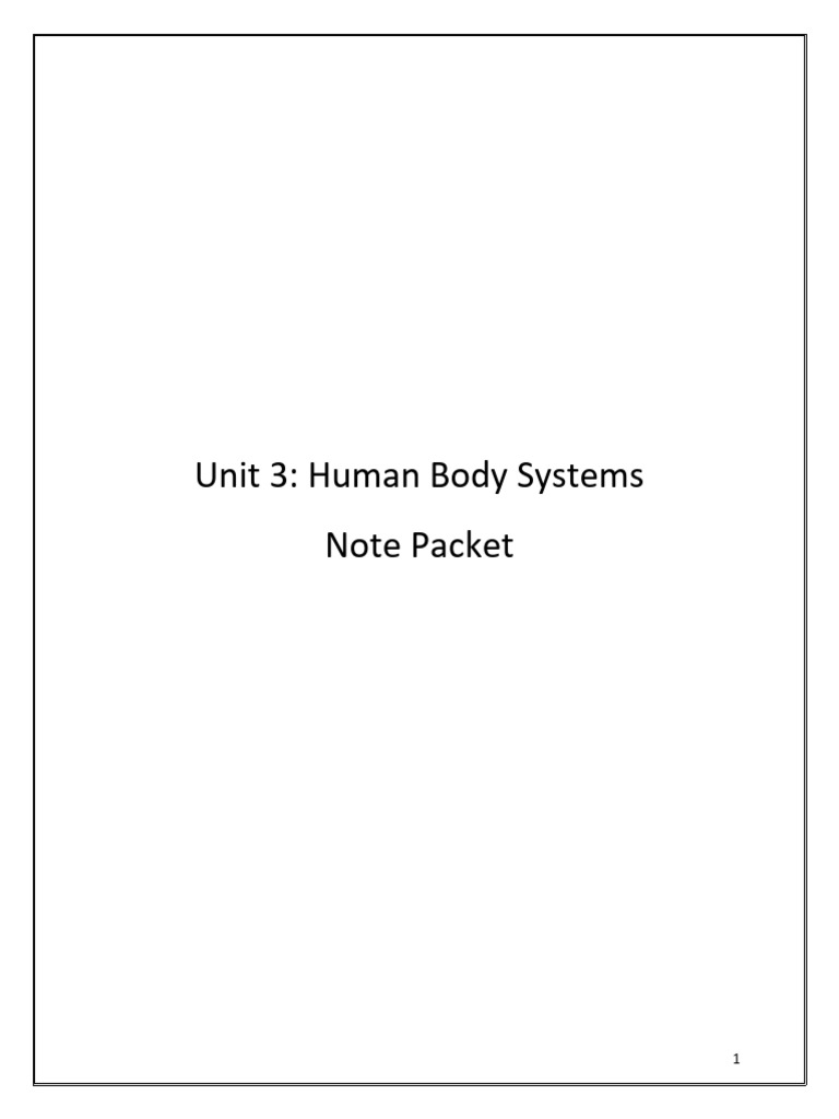Aaron Schindler - Body Systems Notes | PDF | Respiratory Tract | Human ...