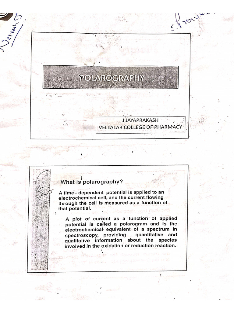 Polarography | PDF