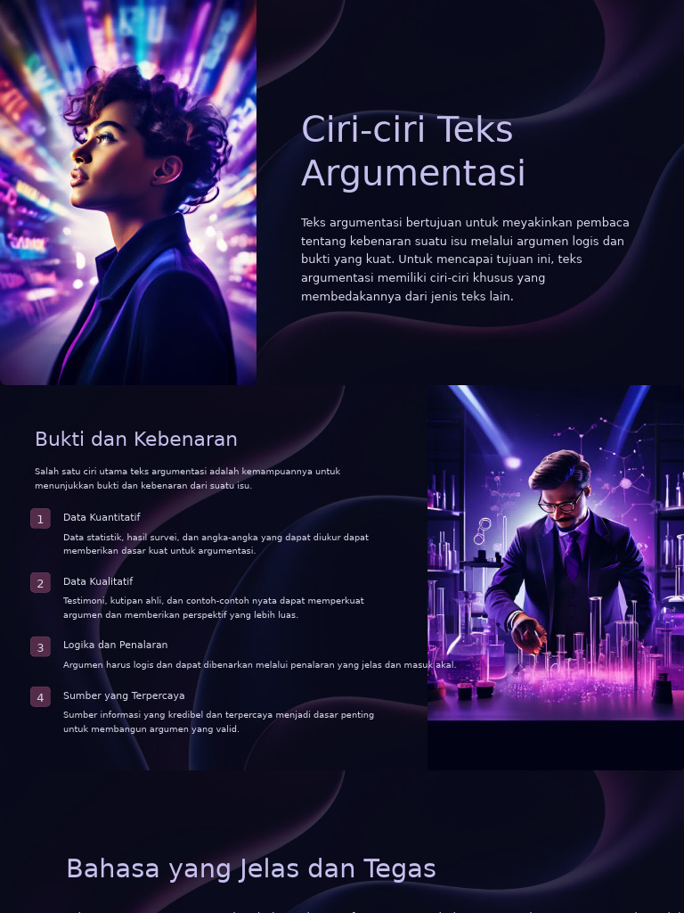 Topik 3 Ciri-ciri Teks Argumentasi | PDF