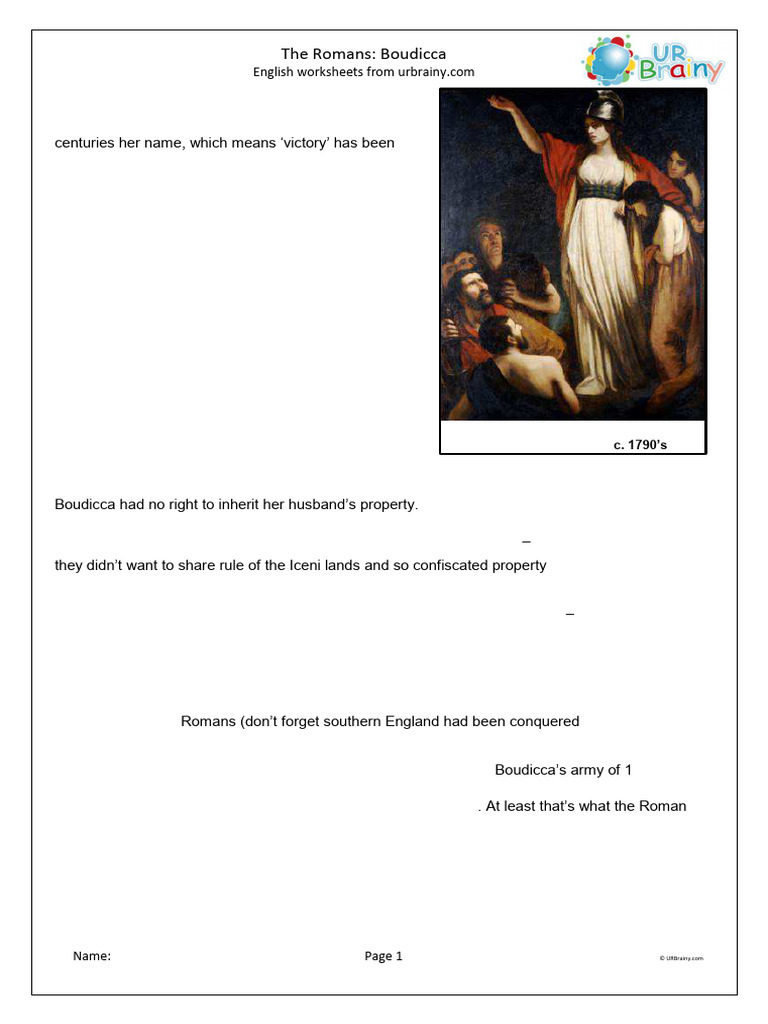 the-romans-boudicca | PDF | Ancient Europe | Roman Britain