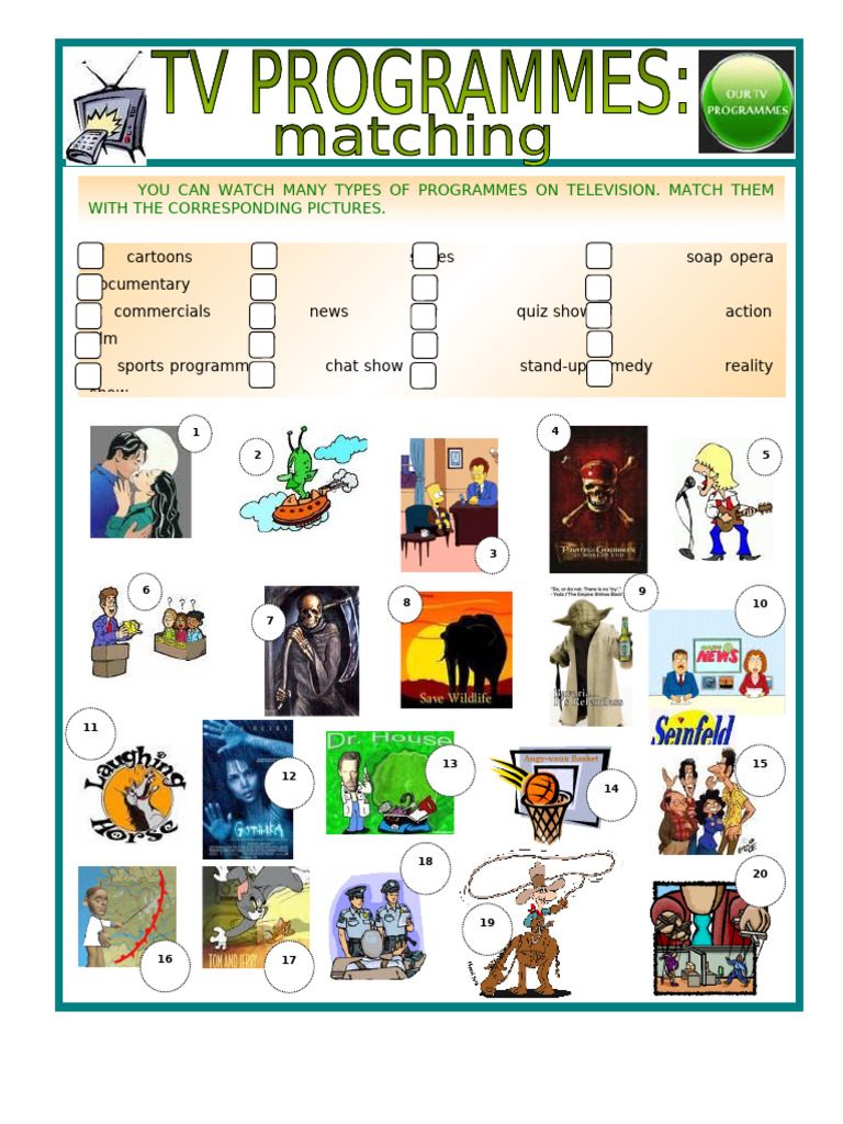 TV Program Types and Matching Guide | PDF