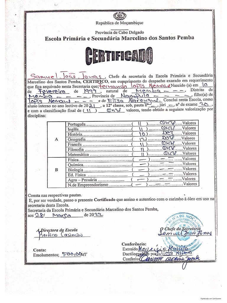 Certificado 12 | PDF
