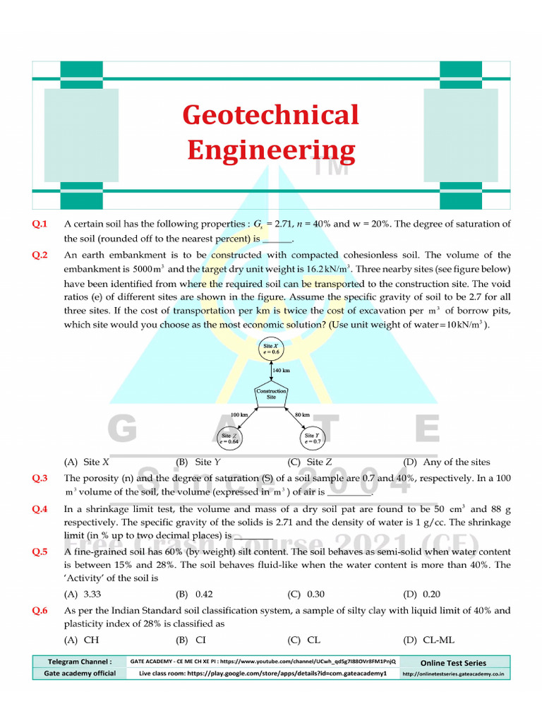 Geotech Engineering For CC Combine | PDF