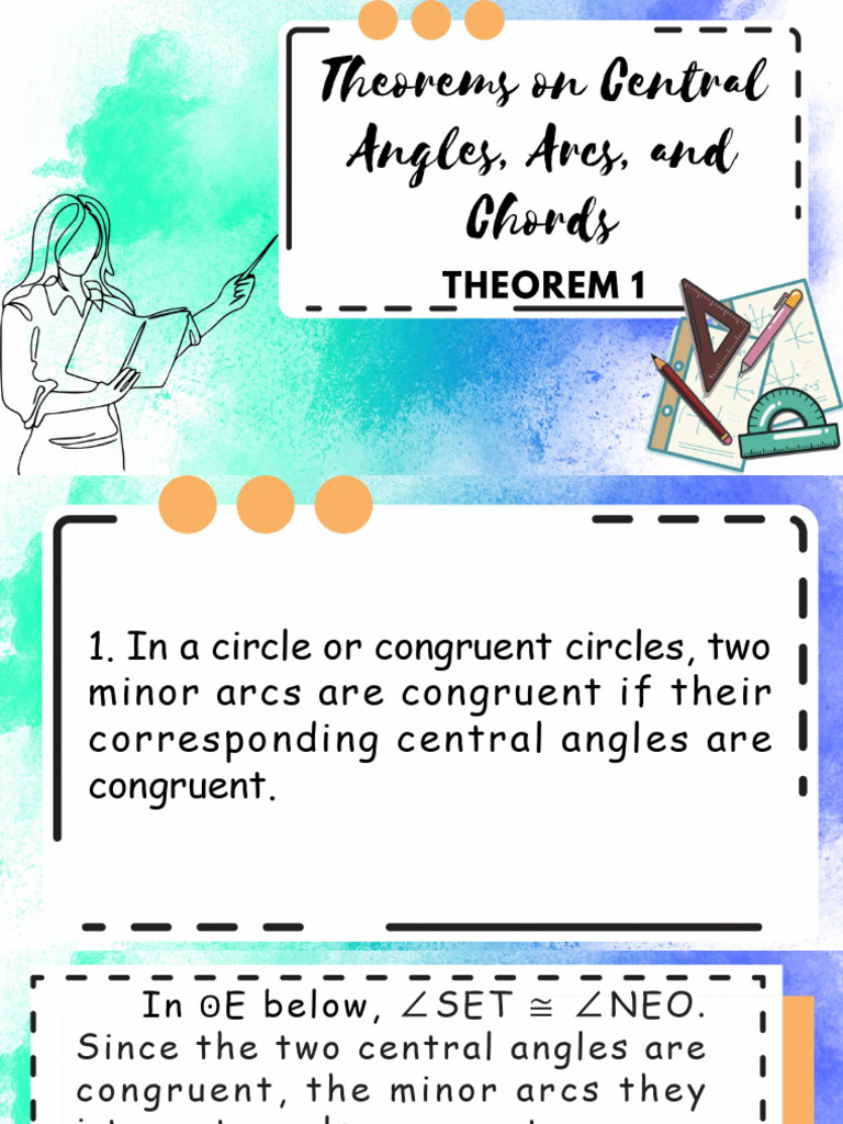 Q2 WEEK6 Minor Arc and Central Angle Theorem 1 | PDF