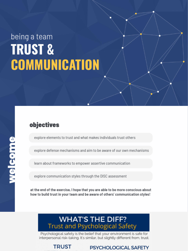 Team Building - Trust & Communication - MCP Academy | PDF | Reason ...