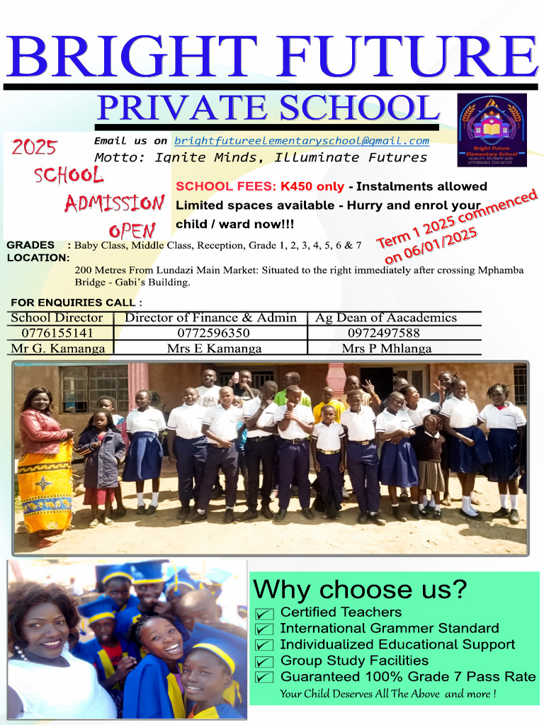 Bright Future Poster 2025 | PDF