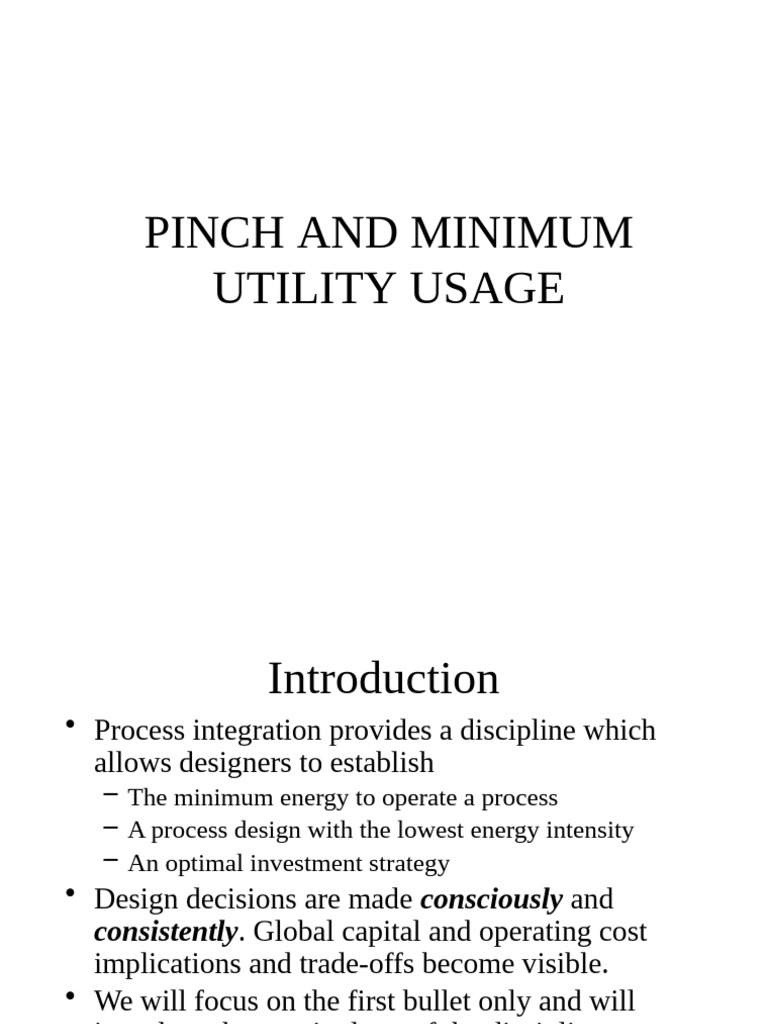 PINCH ANALYSIS- Pinch and Minimum Utility Usage | PDF | Heat | Applied ...