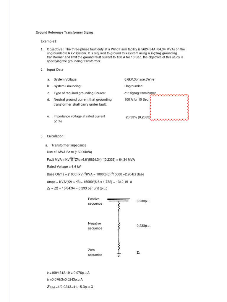 Ground-Transformer-Sizing-1 - (Commented) | PDF | Transformer | Electrical Components