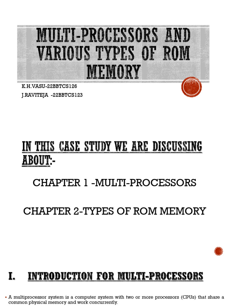 Multi-Processors and Various Types of Rom Memory | PDF | Read Only ...