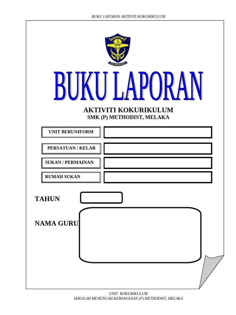 Buku Laporan Unit Kokurikulum 2025 (AutoRecovered) | PDF