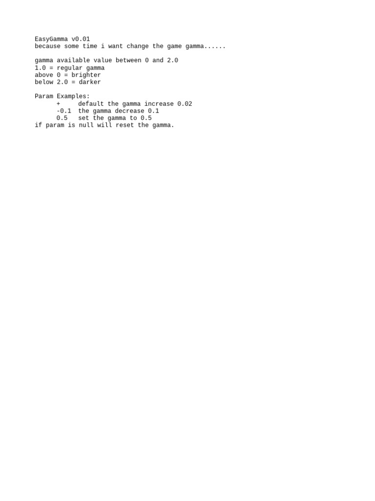 Easy Gamma | PDF