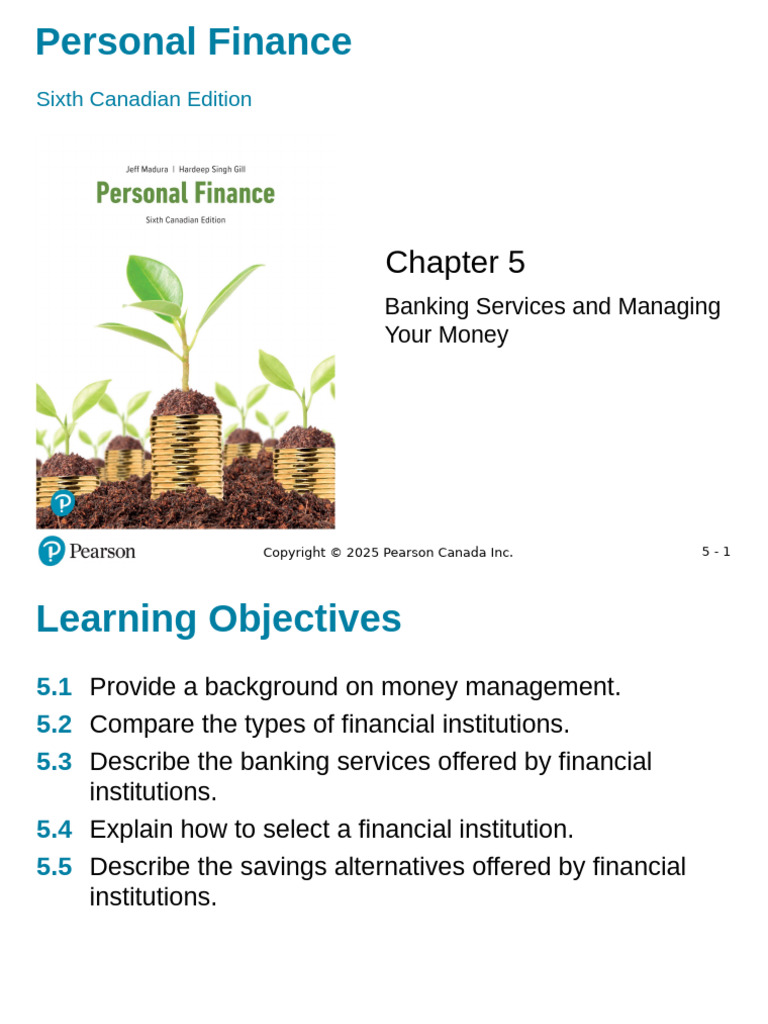 Banking Services & Money Management Guide | PDF | Banks | Savings Account