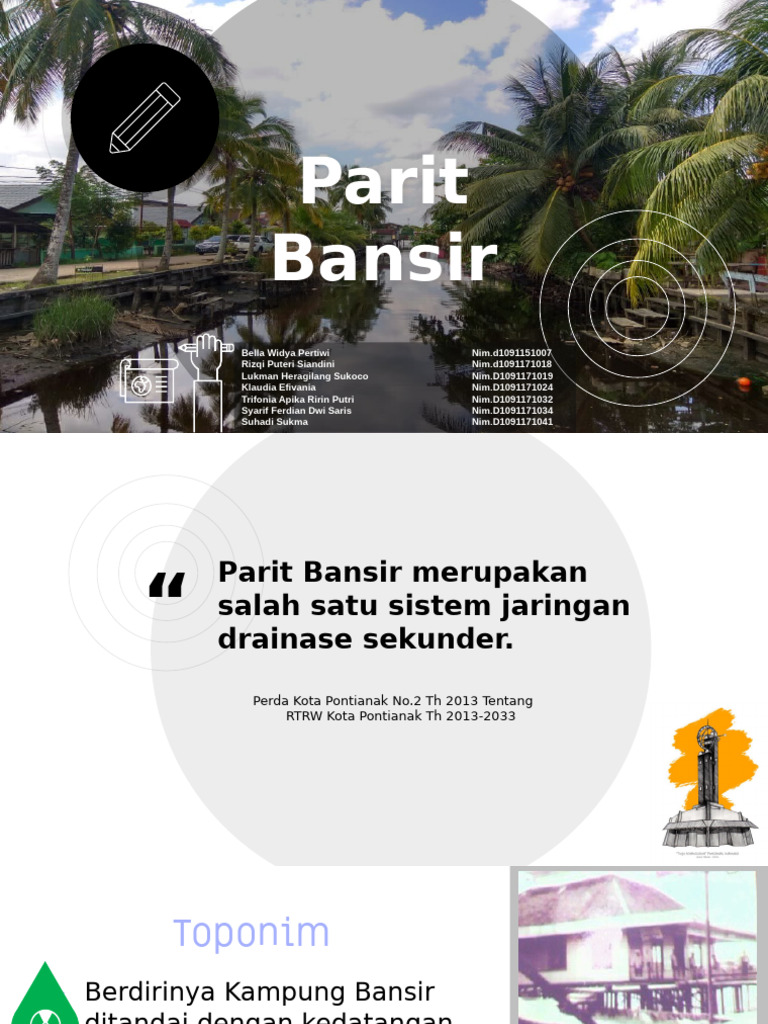 Analisis Sistem Drainase Parit Bansir | PDF