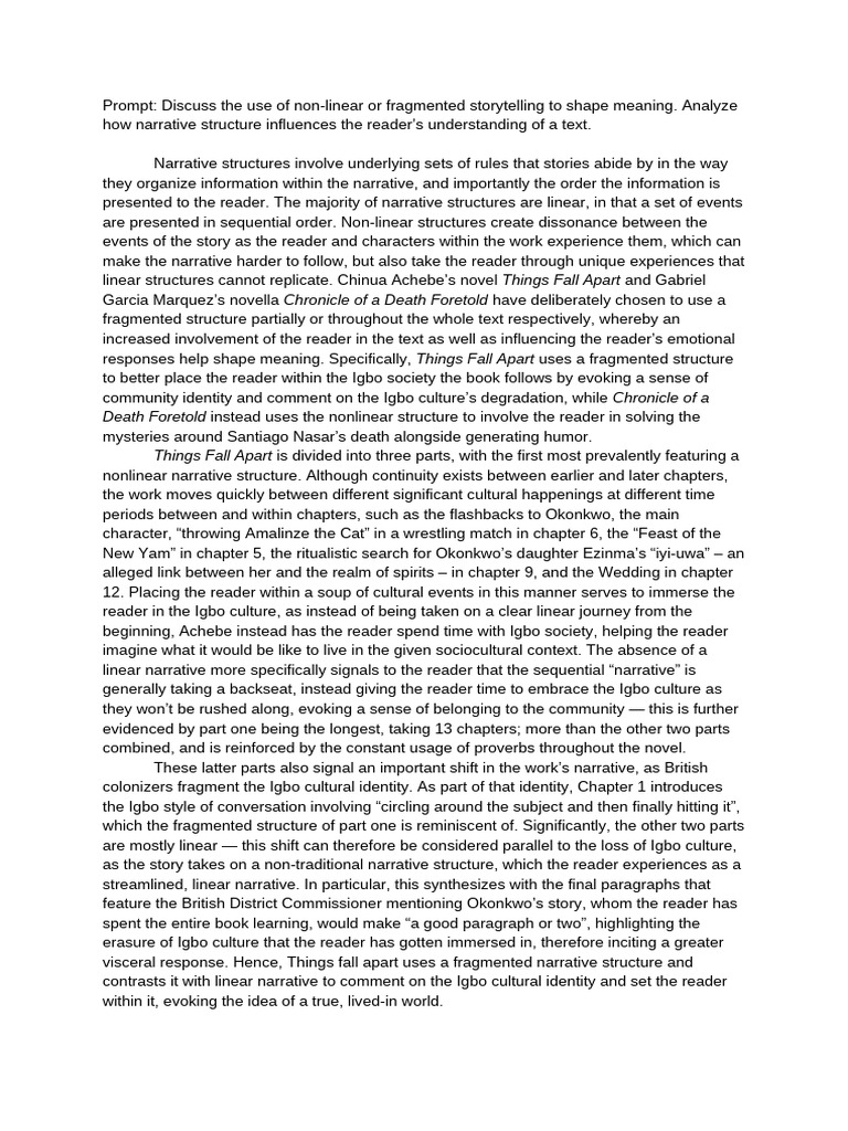 IB English L&L Paper 2 Practice | PDF